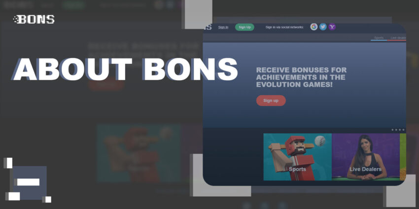 Bons Official Website | Casino & Betting › Registration and Login